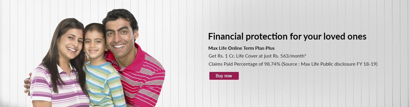 Term Insurance - Buy Max Life Term Insurance Plan Online - Axis Direct